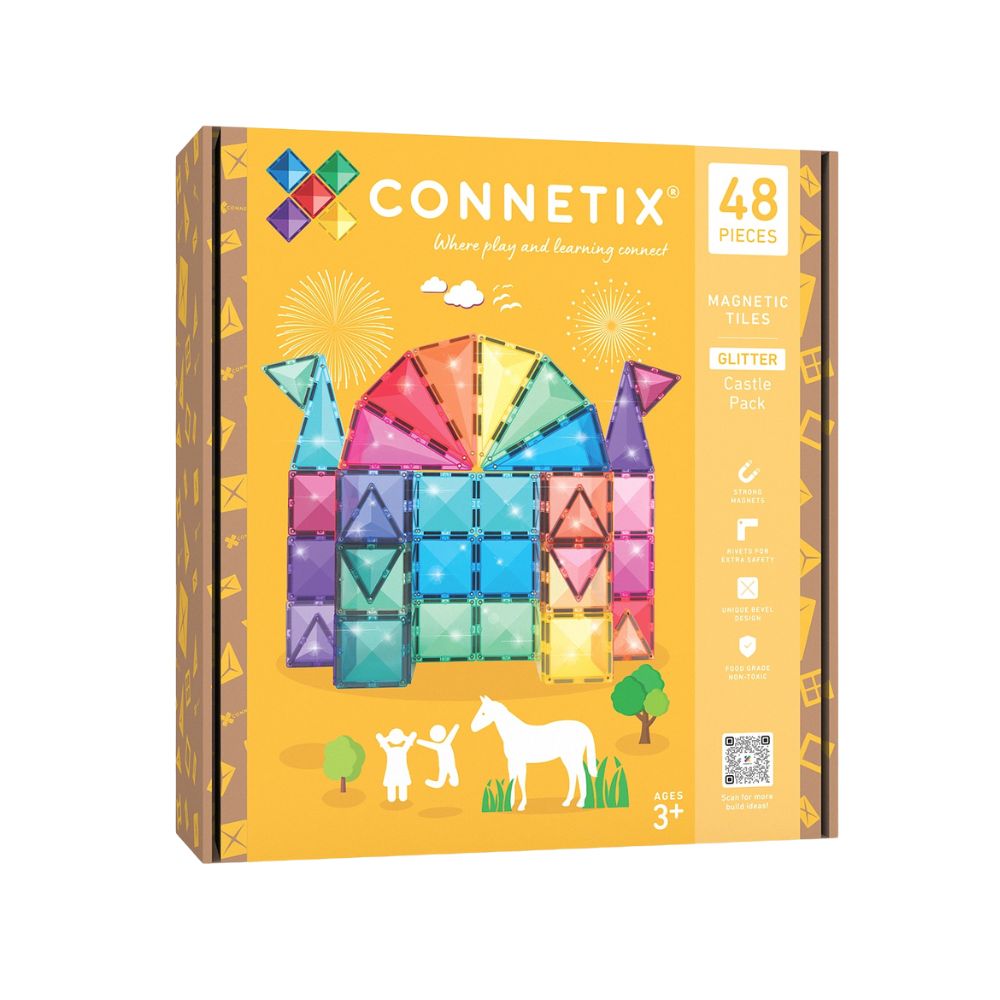 Connetix 48 Piece Glitter Castle Pack | Unlock Creative Play with Our ...