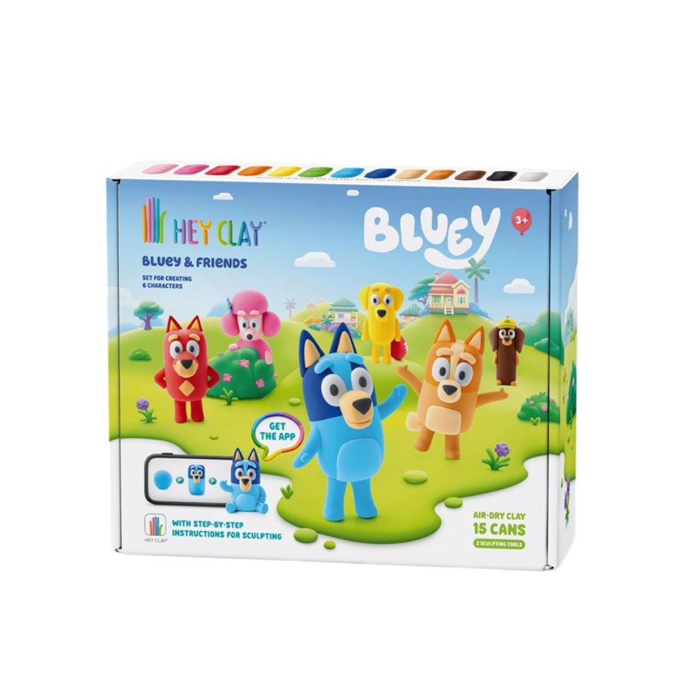Hey Clay Bluey & Friends Set (15 cans) – youngbondi