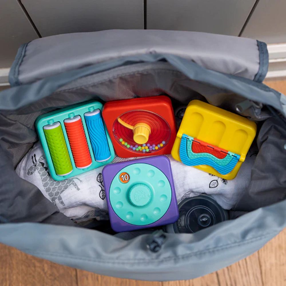 Fat Brain Toys PlayTab Sensory Set 2 (Trackball Tile, Color Wheel ...